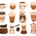 Cute Coffee Clip Art Set, Kawaii Coffee Clip Art, Coffee Cup Clip Art ...