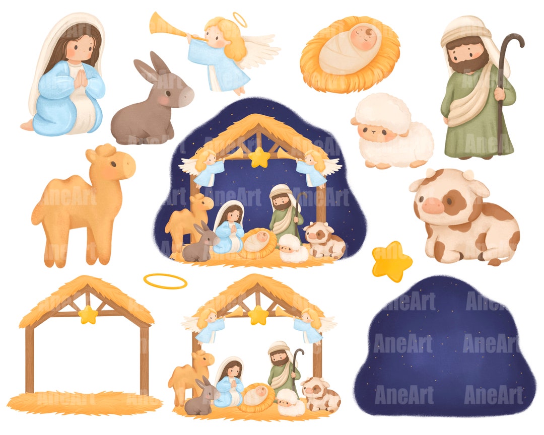 Christmas Nativity Png, Nativity Clip Art, Christian Clip Art, Religion ...