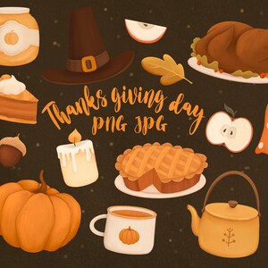 Thanksgiving Day Clip Art, Autumn Clip Art, Fall Clip Art, Happy ...