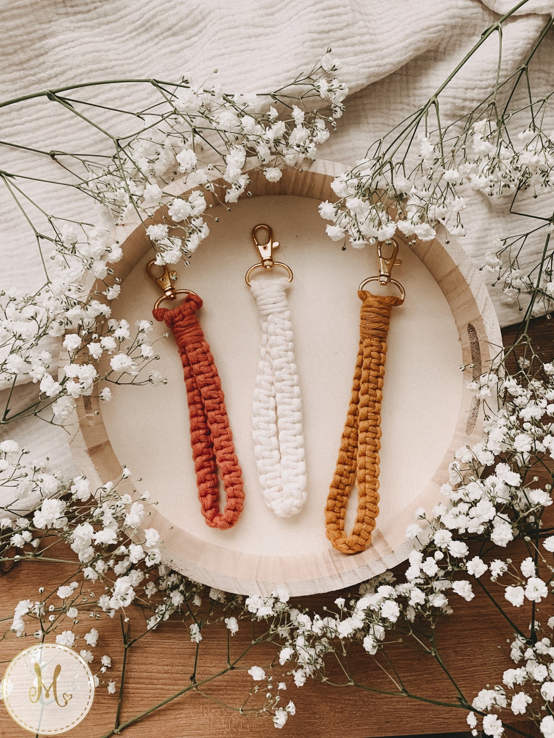 Keyring Macrame Lanyard Macrame Pendant Macrame Gift Gift Idea Mother's Day - Etsy