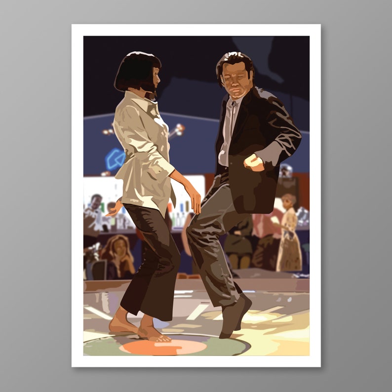 Pulp Fiction | Movie Scene | Unique Art Print | Home Decor - Etsy