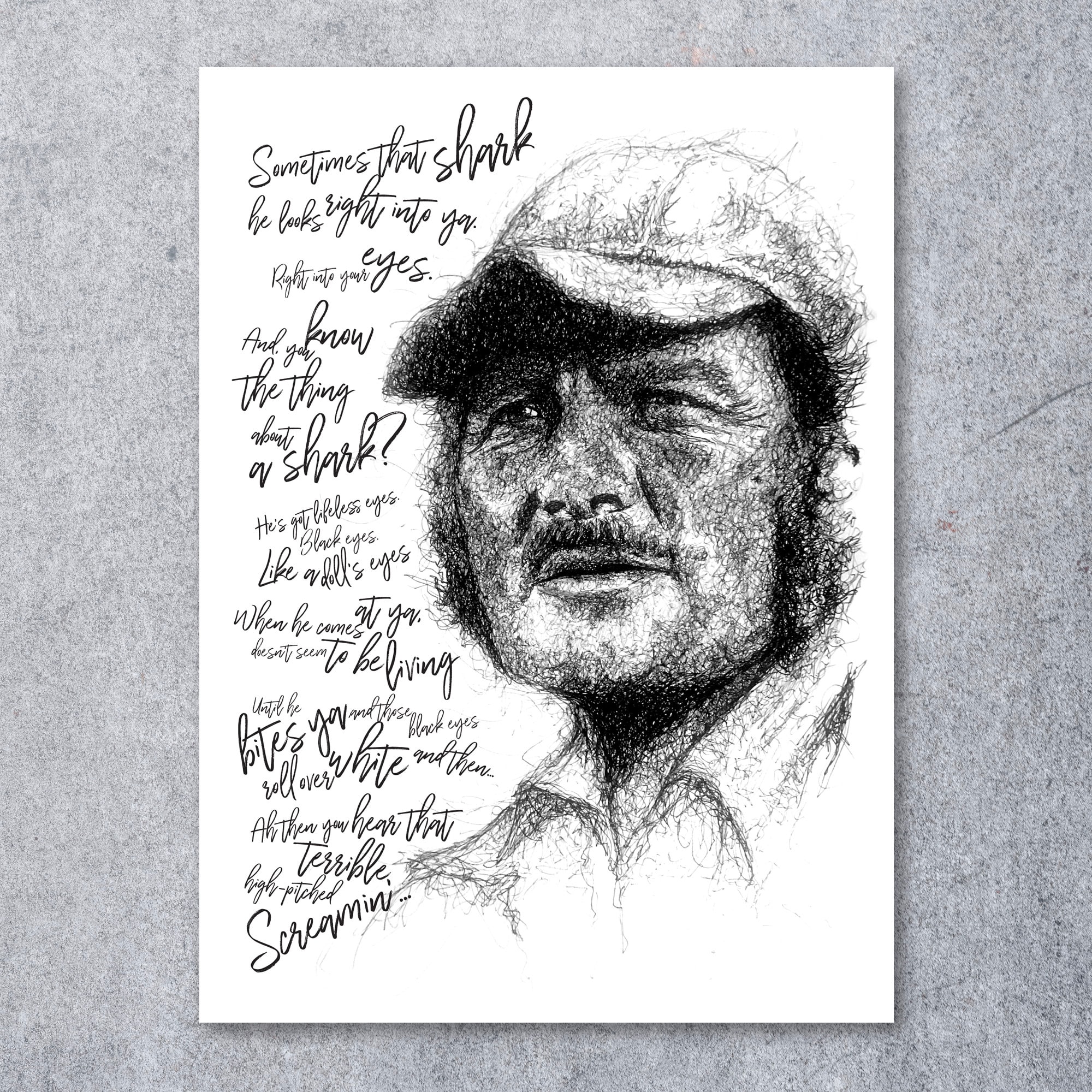 Jaws Movie Quote Unique Art Print Home Decor - Etsy