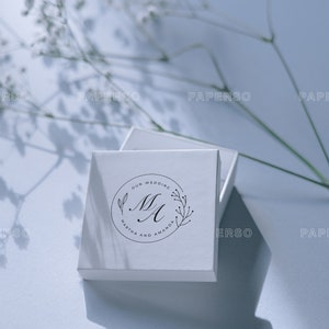 Wedding Logo Design Mockup, Jewellery Box Mockup PSD, Wedding Mockup ...
