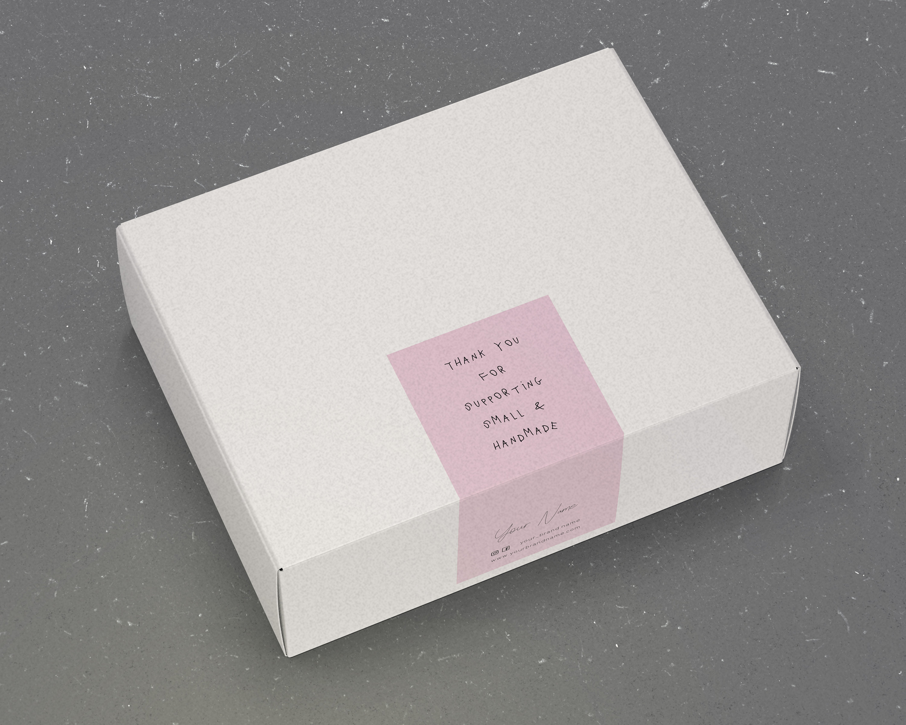 Box Seal Template Box Label Template Printable Packaging | Etsy