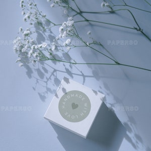 Packaging Labels, Handmade With Love, Packaging Stickers, Circle ...