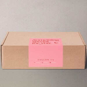 Box Seal Template Box Label Template Printable Packaging | Etsy