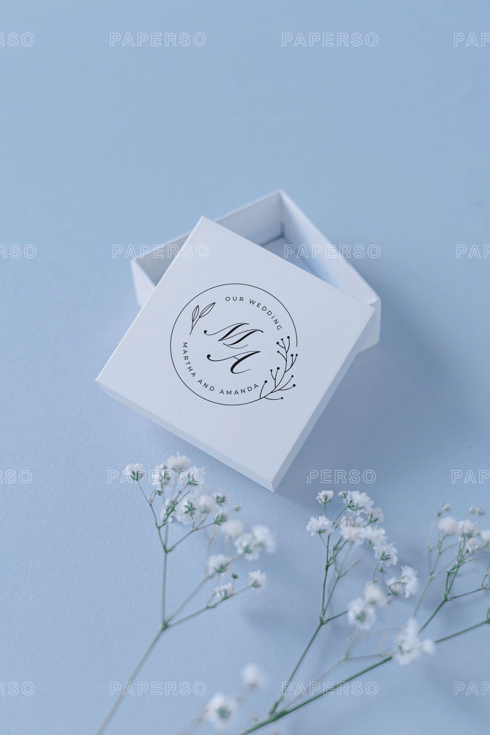 Wedding Logo Design Mockup Jewellery Box Mockup PSD Wedding - Etsy