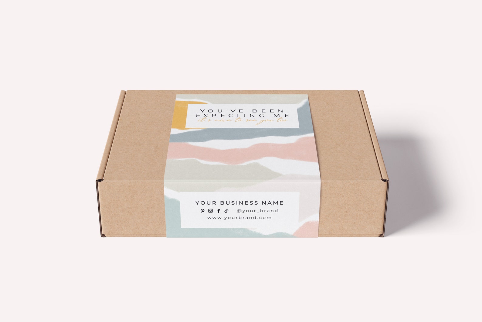 Box Seal Template Box Label Template Printable Packaging - Etsy