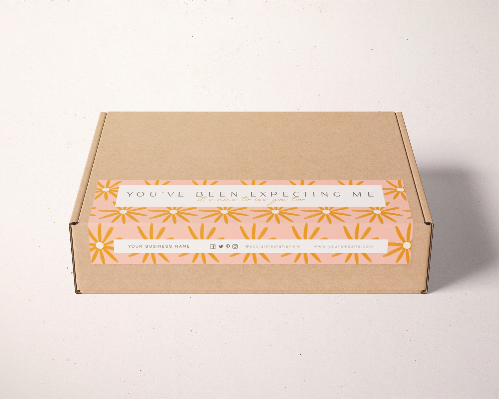 Box Seal Template Box Label Template Printable Packaging | Etsy