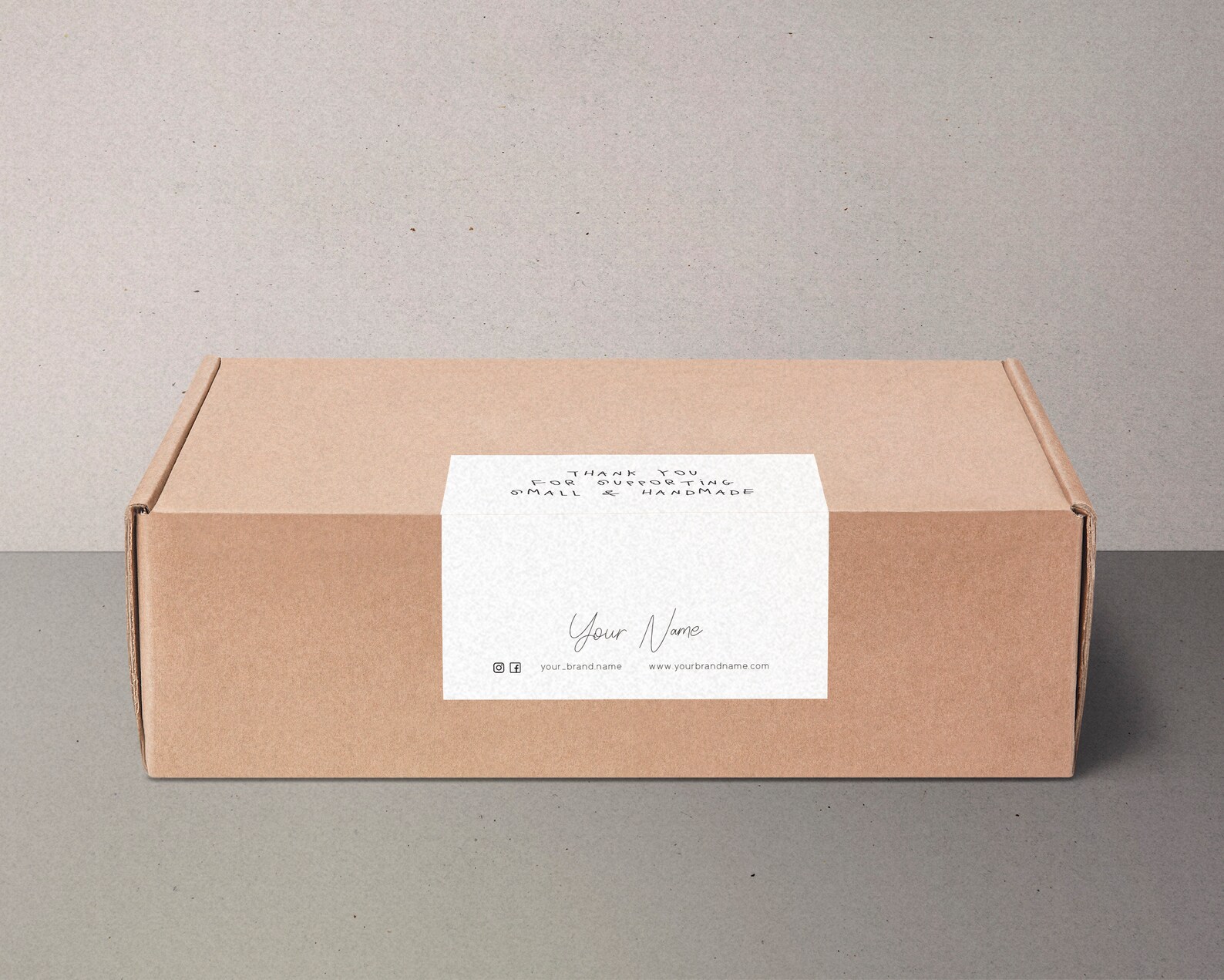 Box Seal Template Box Label Template Printable Packaging | Etsy