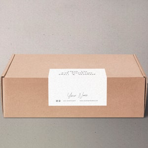 Box Seal Template Box Label Template Printable Packaging | Etsy