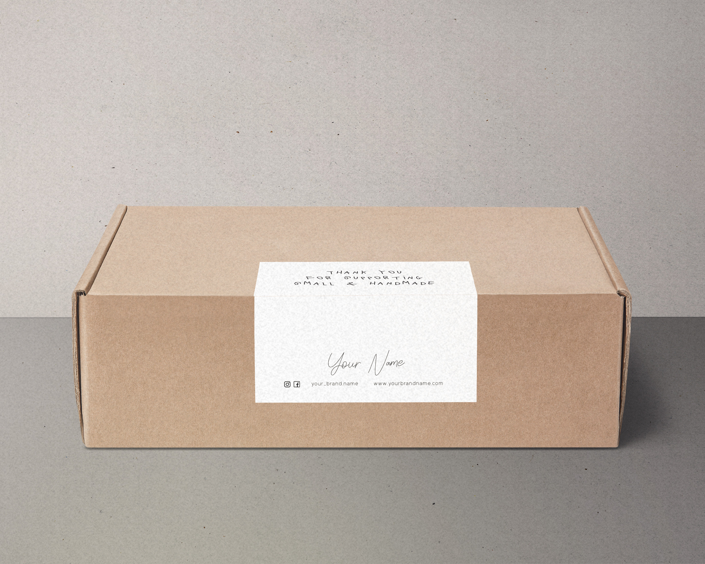 Box Seal Template Box Label Template Printable Packaging | Etsy