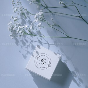 Wedding Logo Design Mockup, Jewellery Box Mockup PSD, Wedding Mockup ...