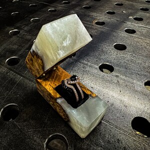 Custom Wood and Epoxy Ring Box - Etsy