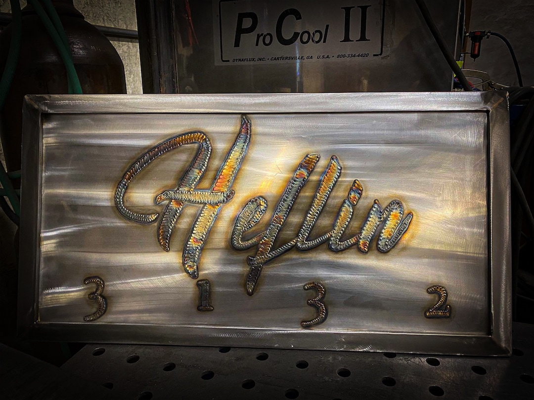 Large Custom Welded Signs, Portraits and House Markers - Etsy