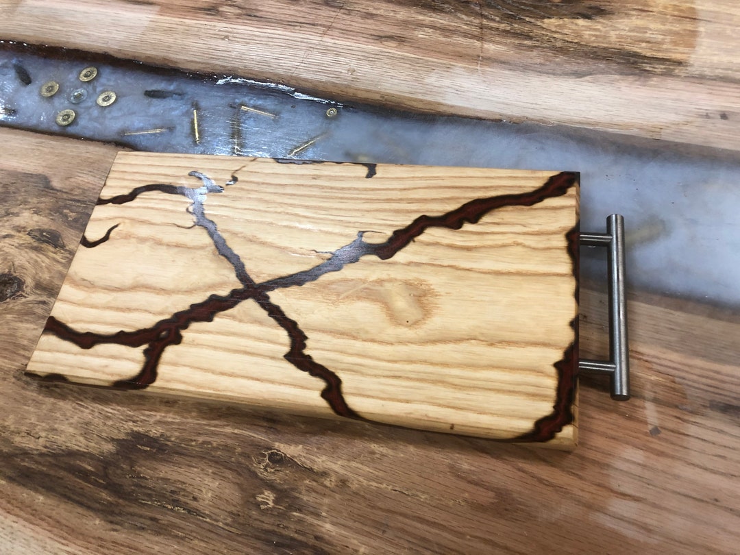 Fractal Burn Epoxy Cutting Board - Etsy