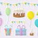 Party Time Digital Printable Clipart Set Birthday - Etsy
