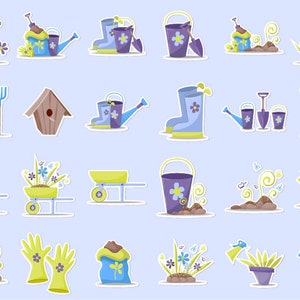 Gardening Tools Clipart Set. PNG - Etsy