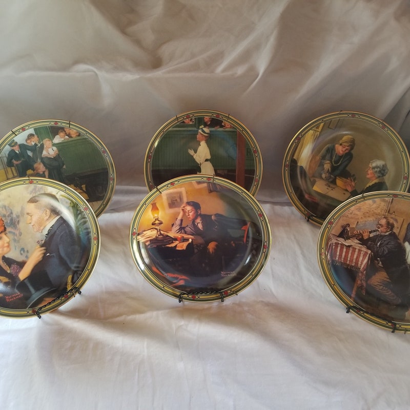 Norman Rockwell Plates - Etsy
