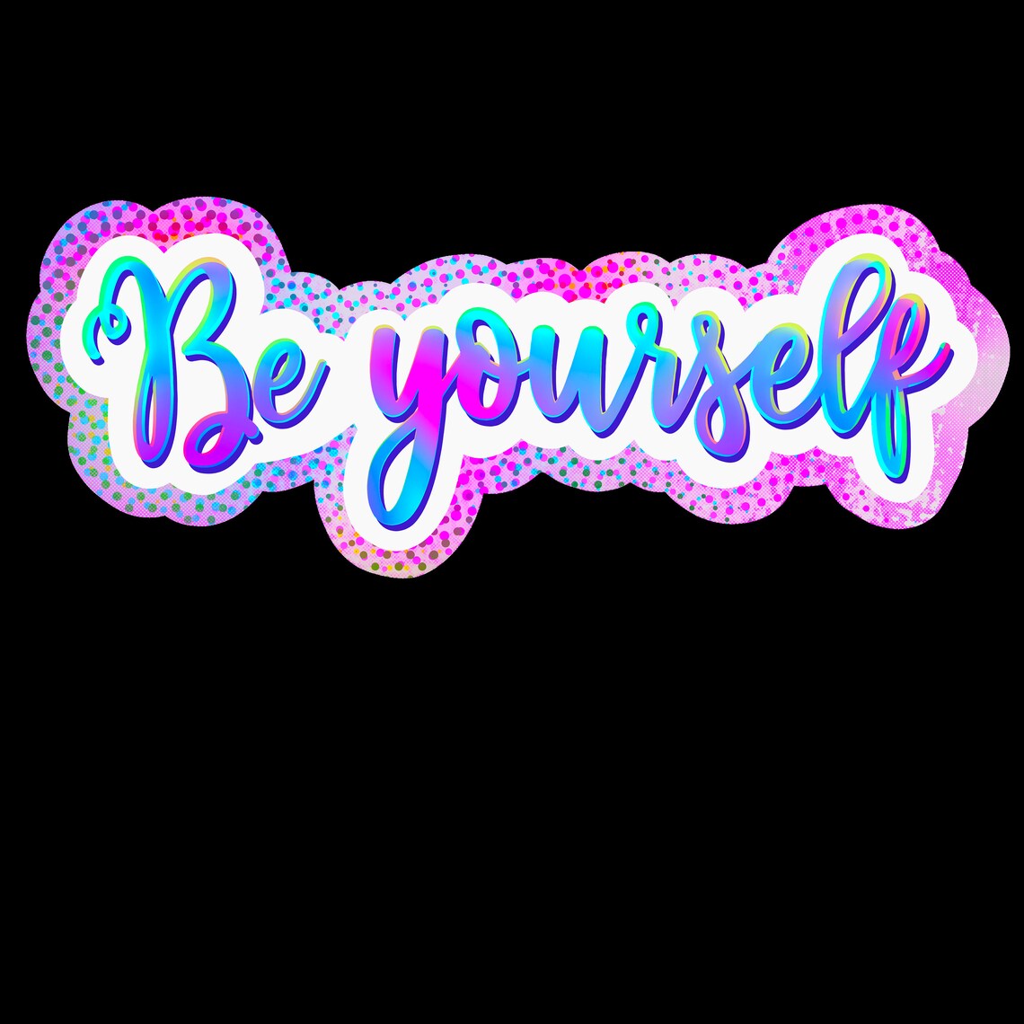 Be Yourself Sticker Inspirational Stickers Journal Scrapbook - Etsy UK