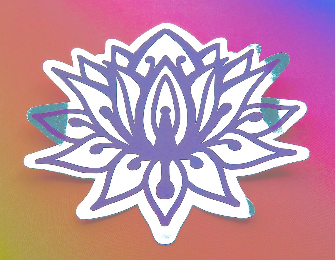 Etiqueta engomada de la flor del loto calcomanía de vinilo - Etsy España