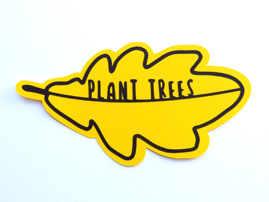 Plant Trees Sticker, Oak Leaf Sticker, Autumnal Leaves, Nature Decals ...