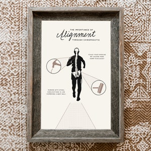 Importance of Chiropractic Alignment Before Exercise Poster - Etsy