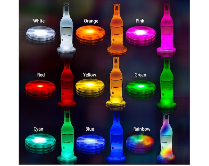 LED Coaster / LED Bottle - Etsy