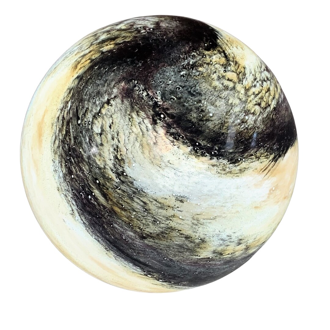 Glass Lamp Large Planet Moon Lamp Table Desk Mood Light Mixed Colour ...