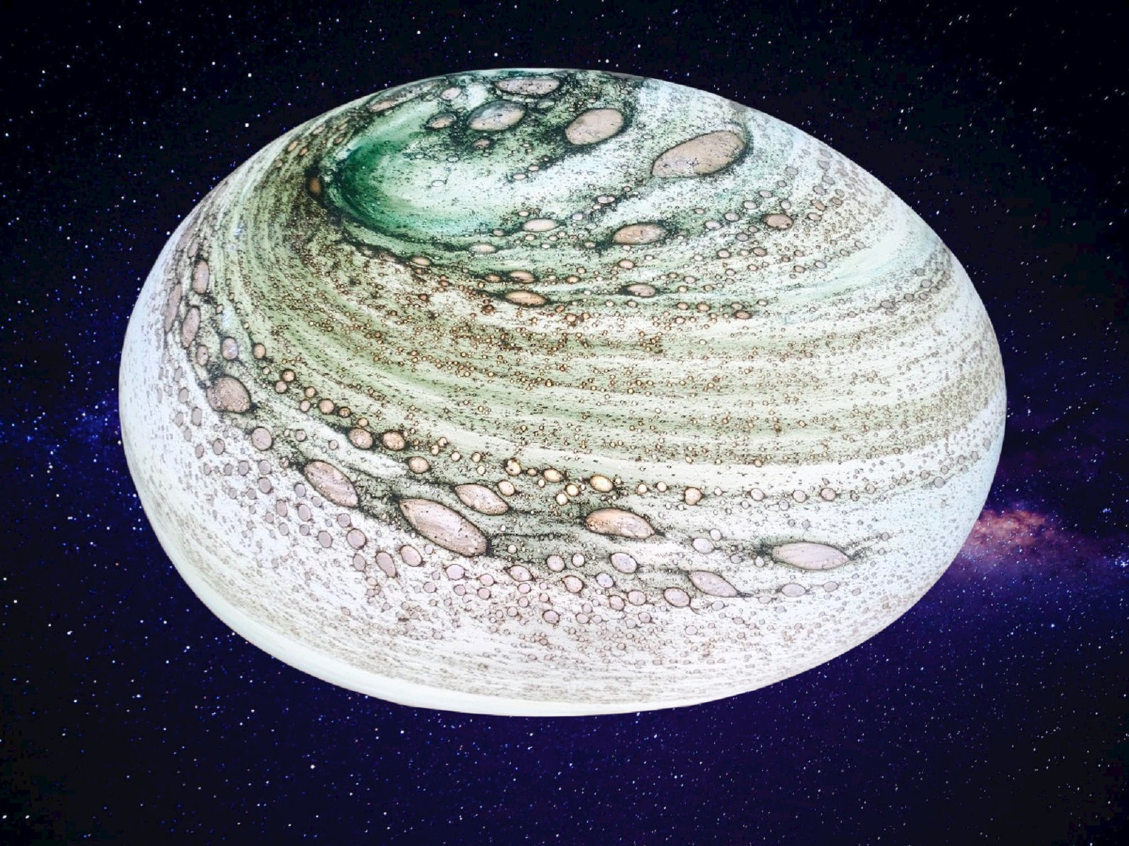 Glass Planet Moon Lamp Table Desk Mood Lighting Home Decor - Etsy