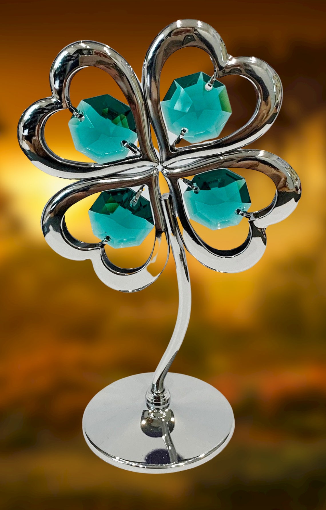 Crystocraft Crystal 4 Four Leaf Clover Ornament Swarovski - Etsy Ireland