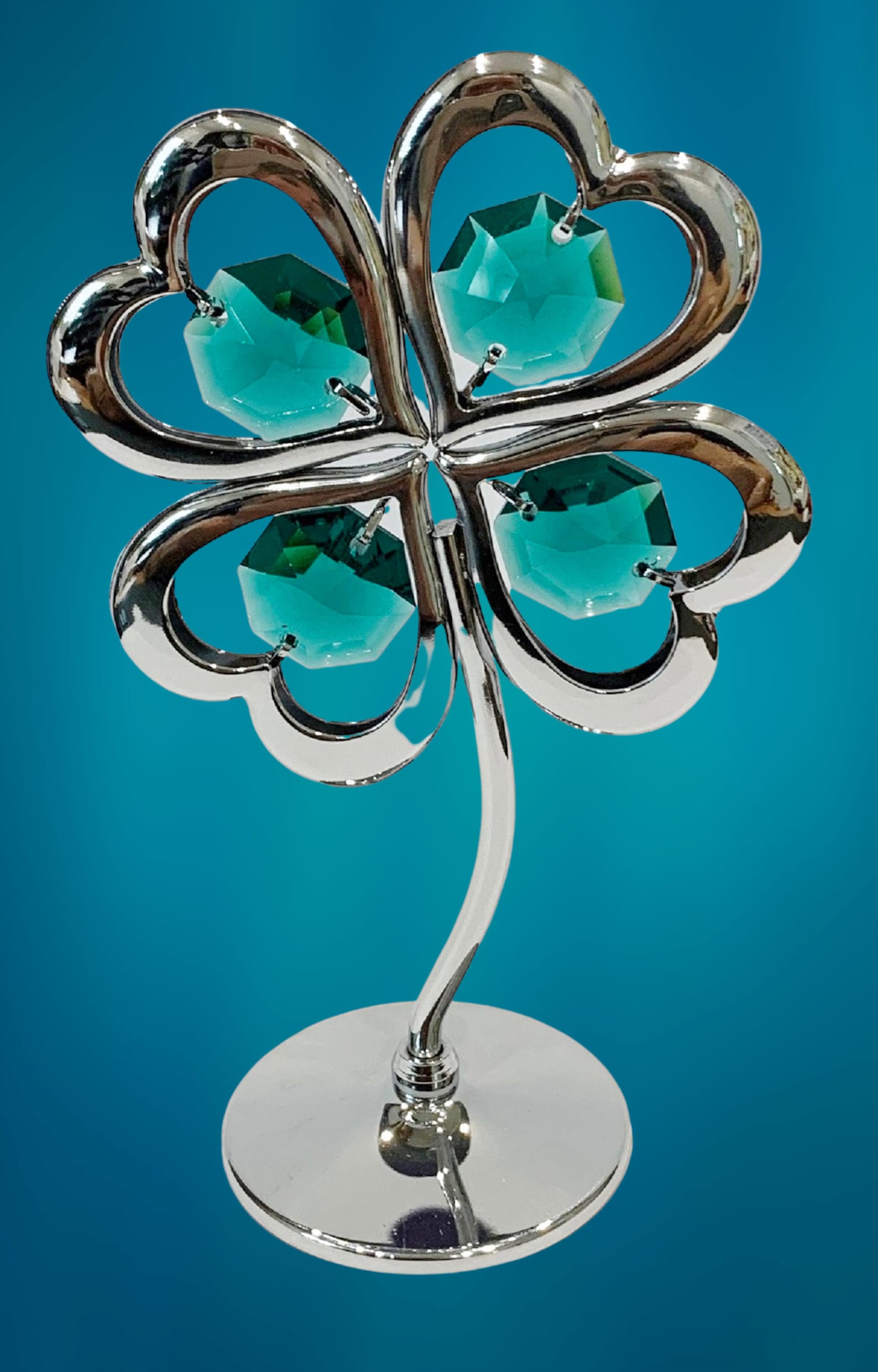 Crystocraft Crystal 4 Four Leaf Clover Ornament Swarovski - Etsy Ireland