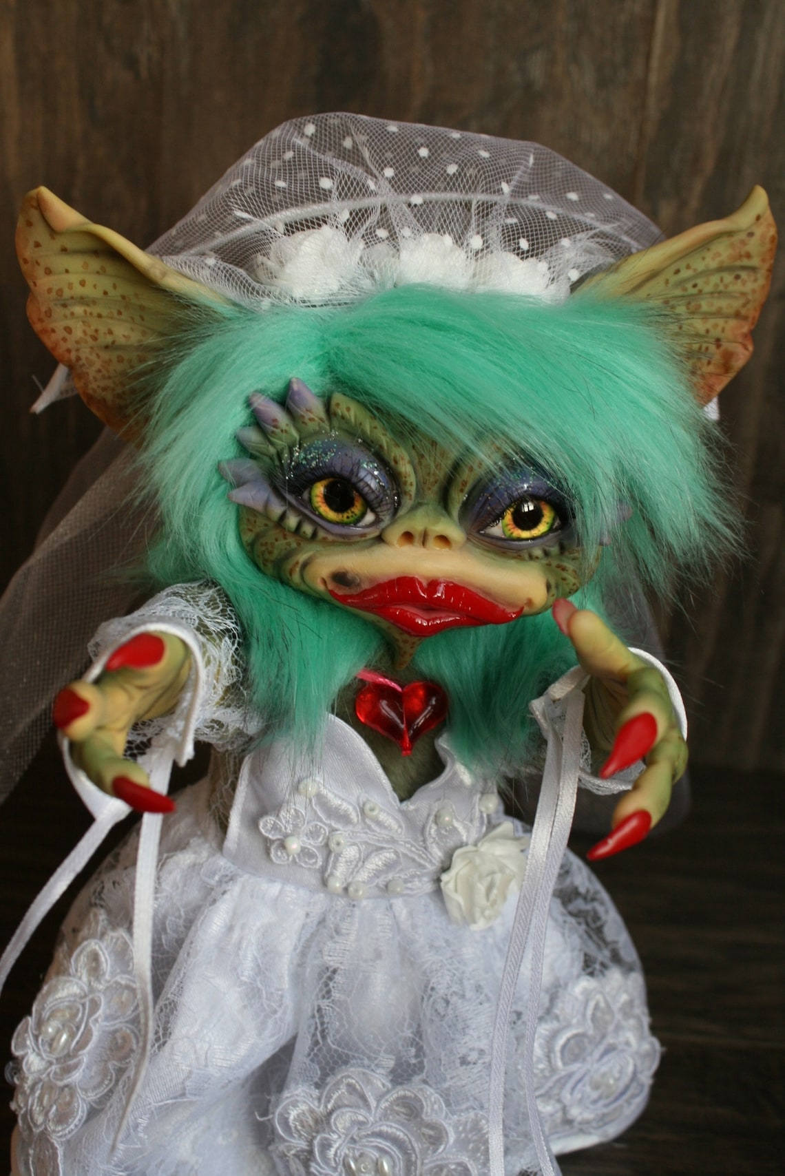 Greta Gremlin doll Mogwai handmade doll artdoll troll gremlins | Etsy