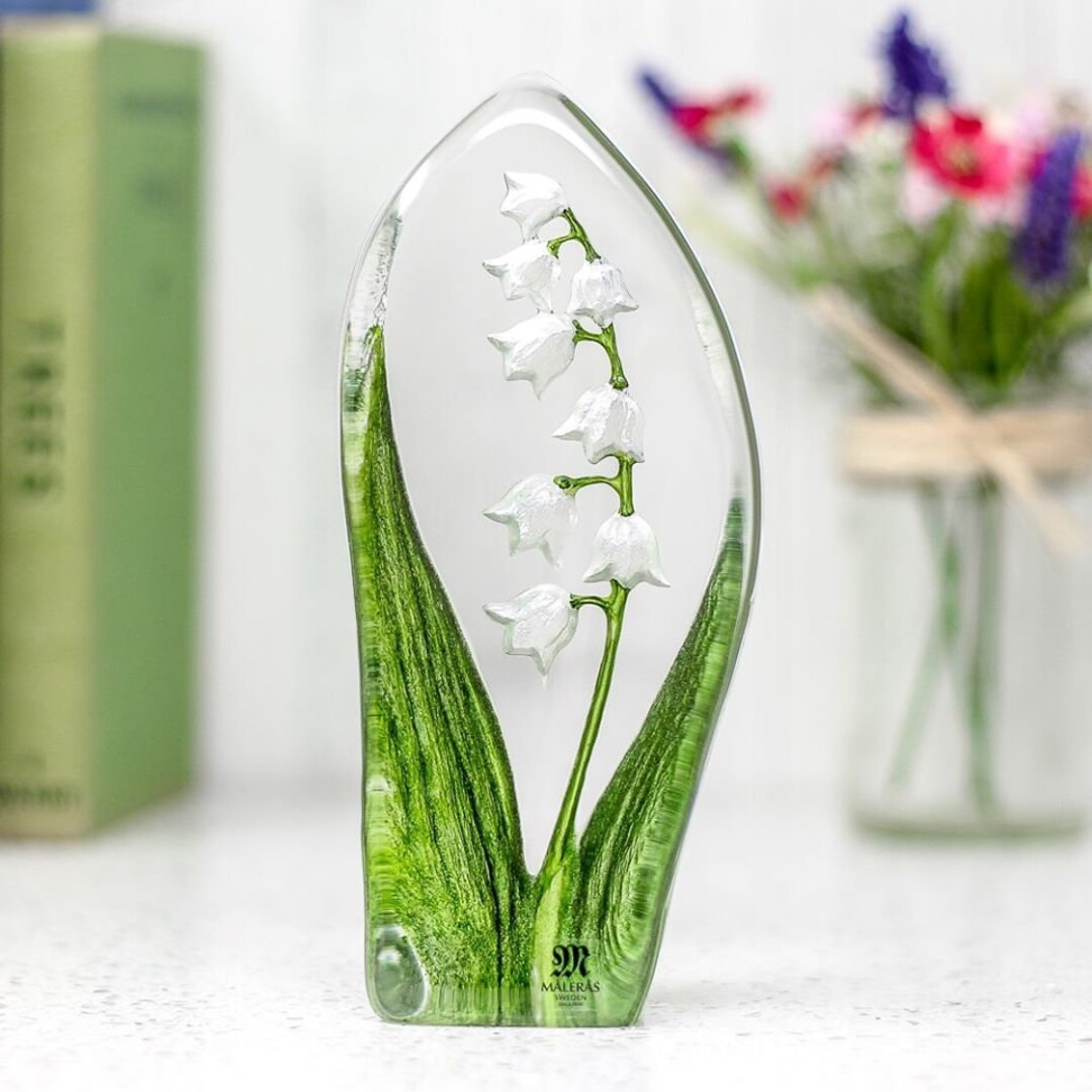 Crystal Lily of the Valley Bloemen Van De Beroemde Kunstenaar - Etsy