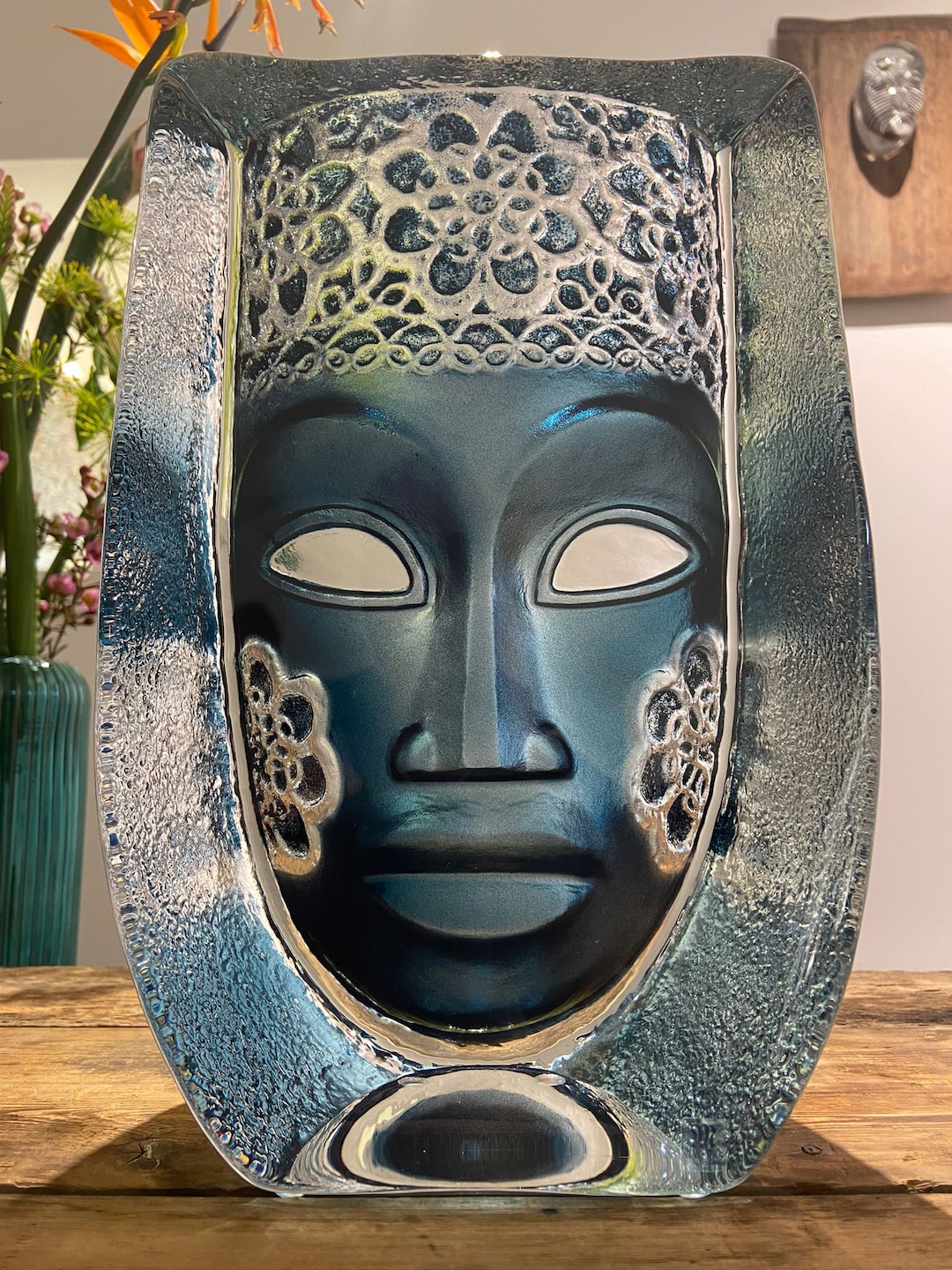 Stunning Crystal Art Glass Sculpture 'malik' - Handcrafted Swedish ...