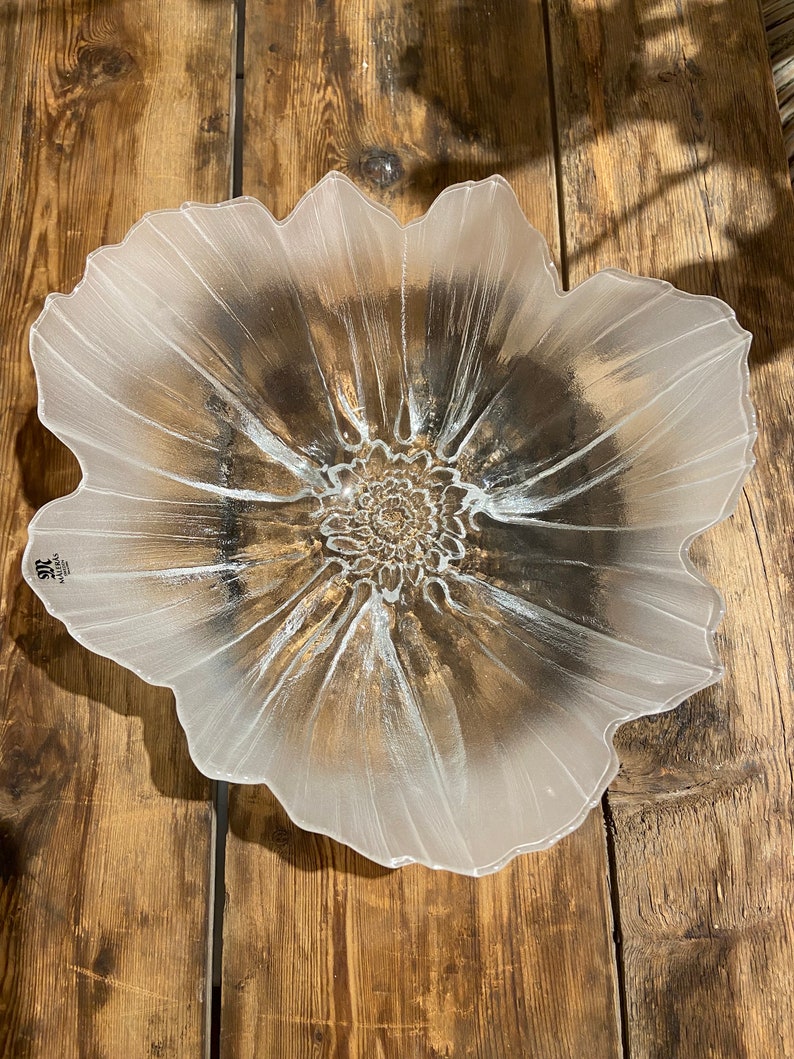 Crystal Anemone Bowl Designed by Mats Jonasson Sweden - Etsy