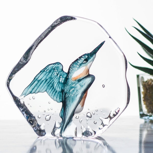 Glass Kingfisher - Etsy