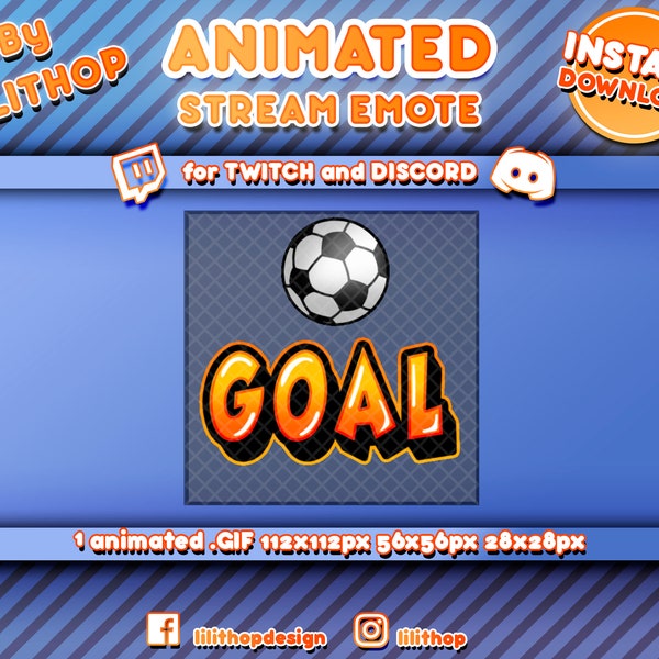 Goal Animated Emotes - Etsy Canada