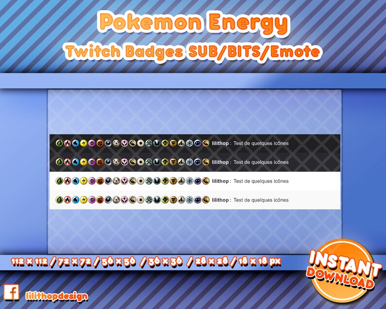 Twitch Pokemon Energy - SUB Badges / Bits / Emotes / Pack Badges ...