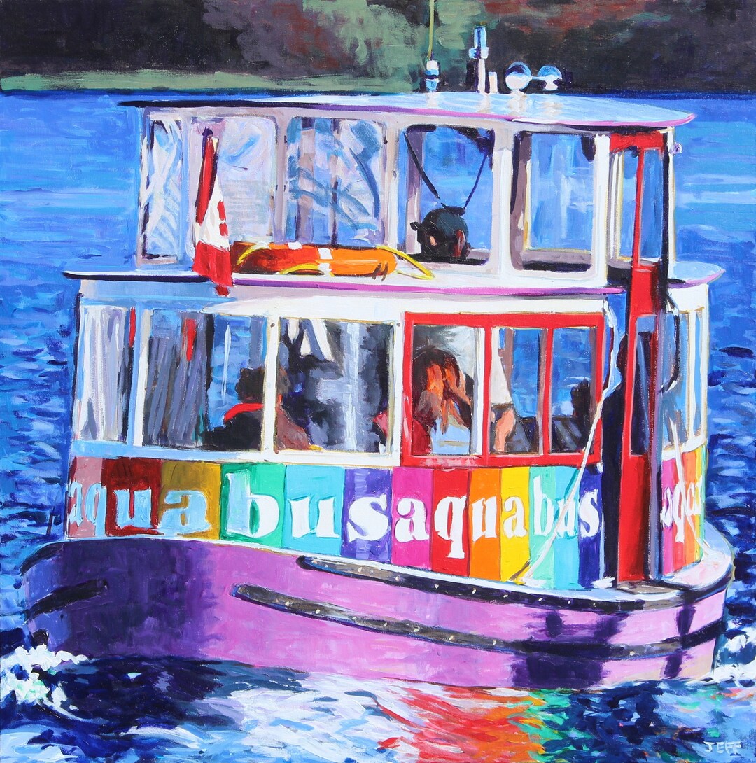 Aquabus: Art Print From Original Jeff Wilson Painting - Etsy