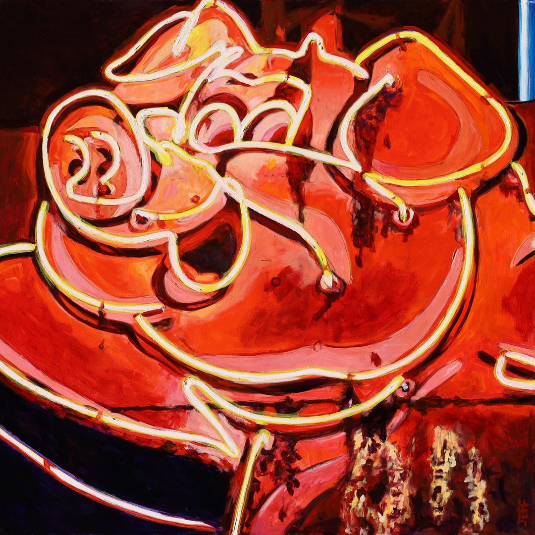 Pig It! Art Print From Original Jeff Wilson Acrylic Painting - Etsy Canada