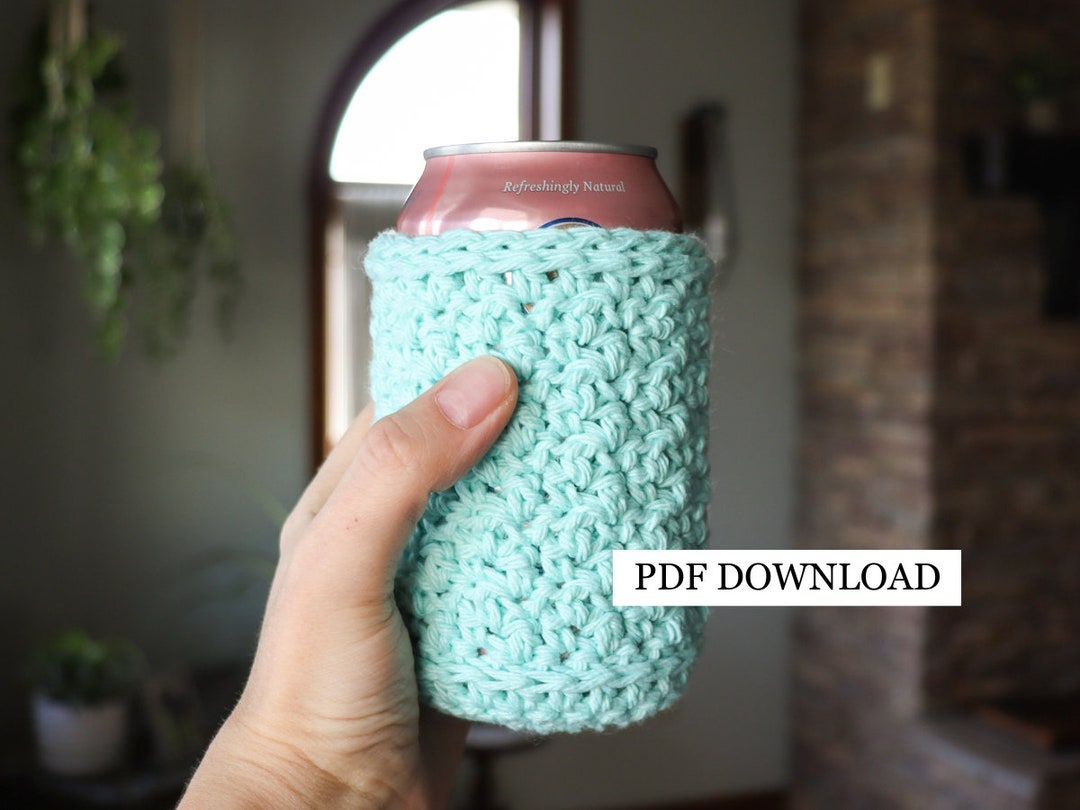 Blossom Can Cozy Crochet Pattern | Easy Crochet Pattern | Can Cooler ...