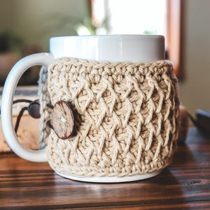Honeycomb Mug Cozy Pattern Crochet Mug Wrap Mug Warmer Crochet Pattern ...