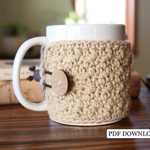 Blossom Mug Cozy Pattern | Crochet Mug Wrap | Easy Mug Warmer | Mug ...