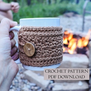 Blossom Mug Cozy Pattern Crochet Mug Wrap Easy Mug Warmer Mug Cozy ...