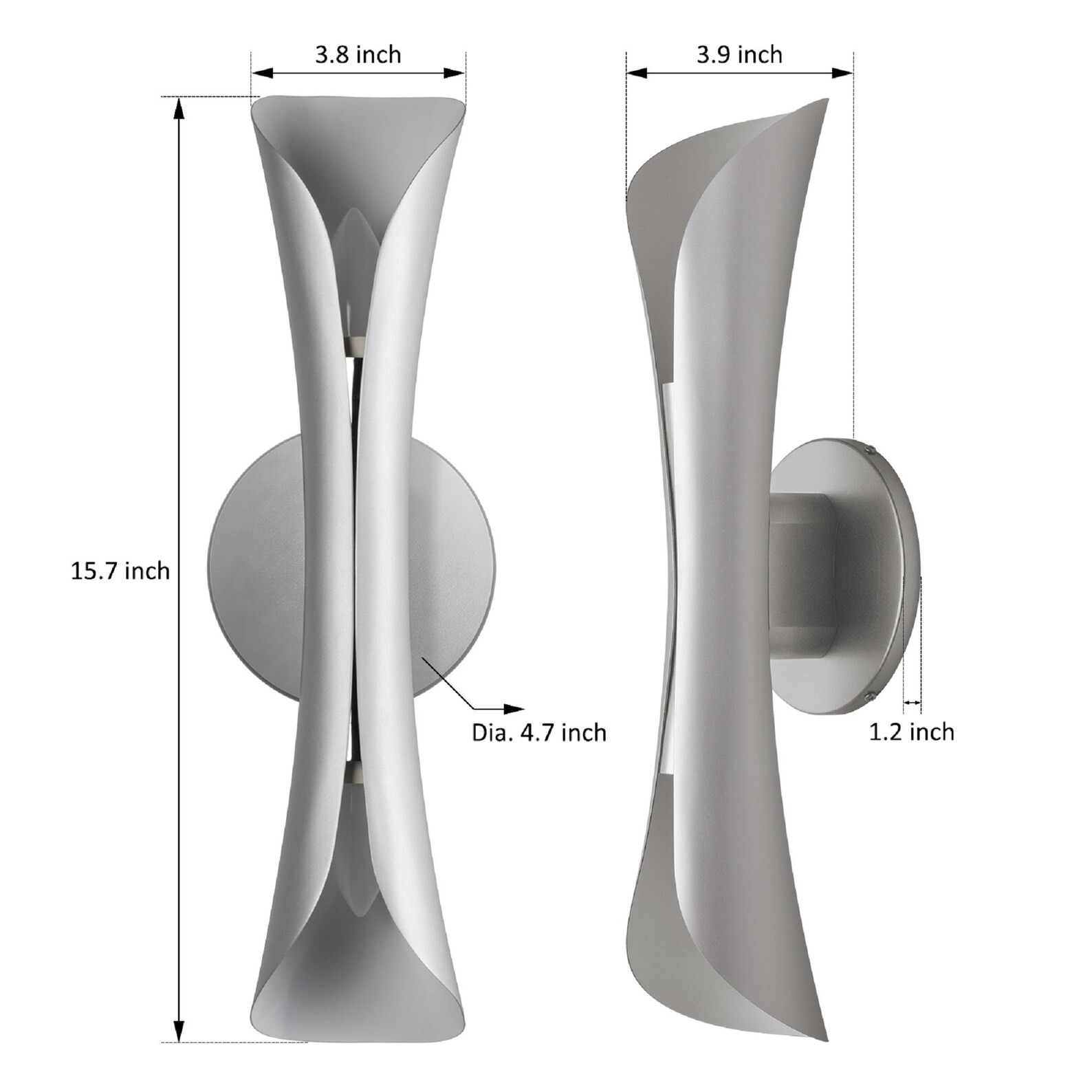 Tubicen Indoor Wall Sconce Light up Down,unique Linear Wall Lamp,metal ...