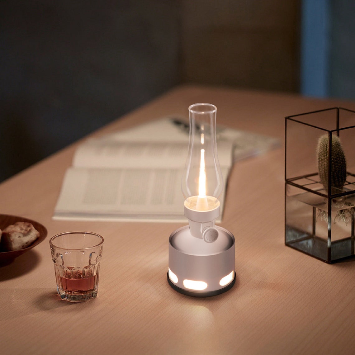 Tubicen Cordless Battery Table LampVintage LED Oil Lamps | Etsy