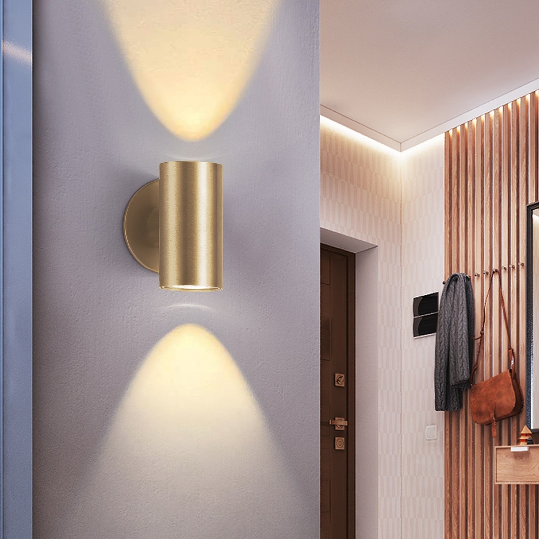 Modern LED Wall Sconce Light up Down,7w Bright Indoor Wall Lamp ...