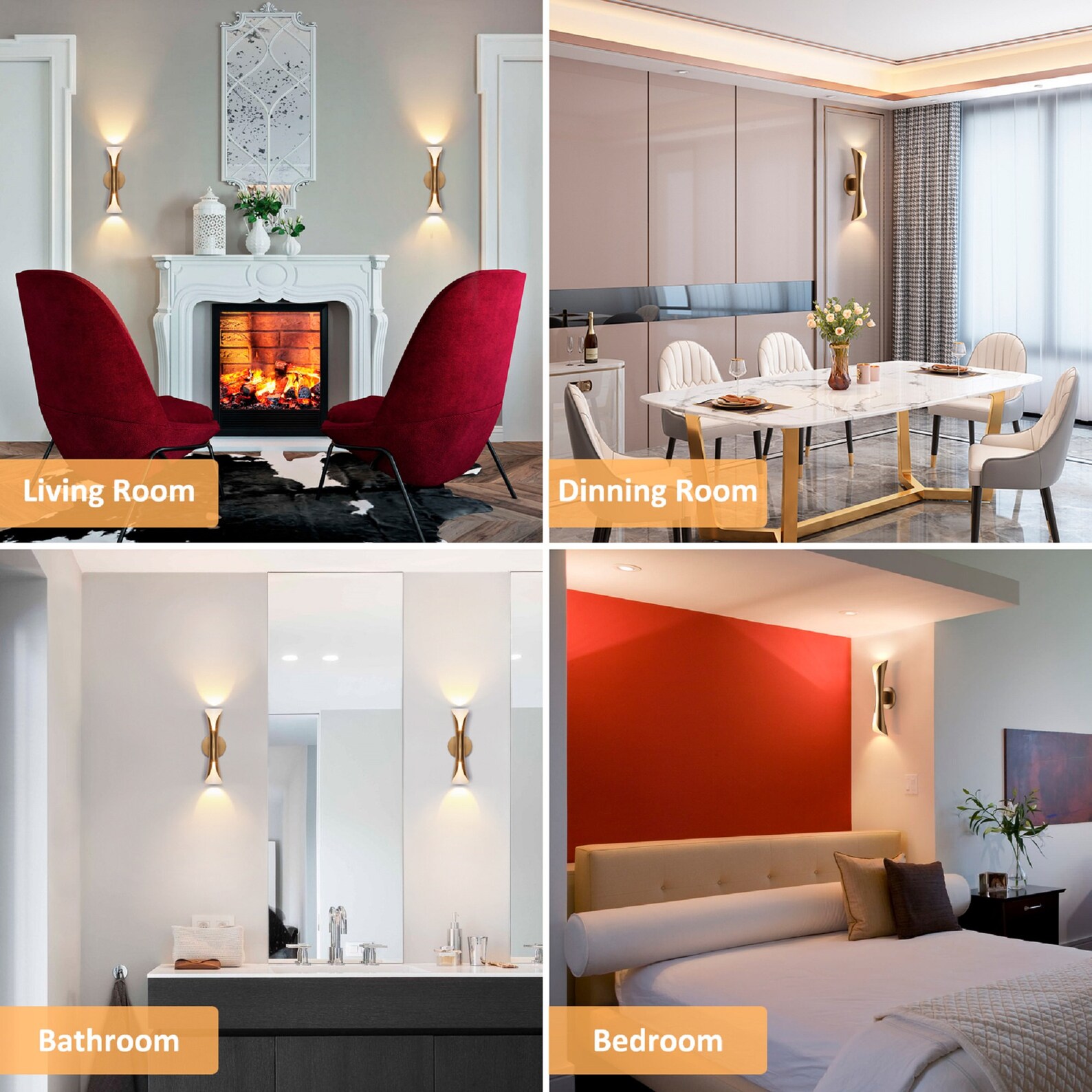 Tubicen Indoor Wall Sconce Light up Down,unique Linear Wall Lamp,metal ...