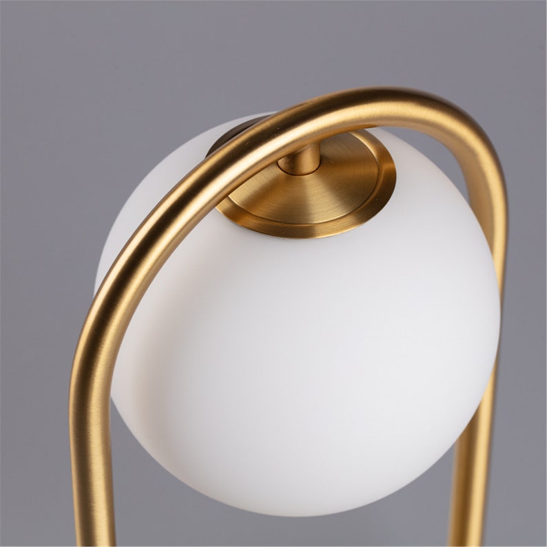 Glass Globe Table Lamp 4-level LED Touch Dimmable Table Night - Etsy